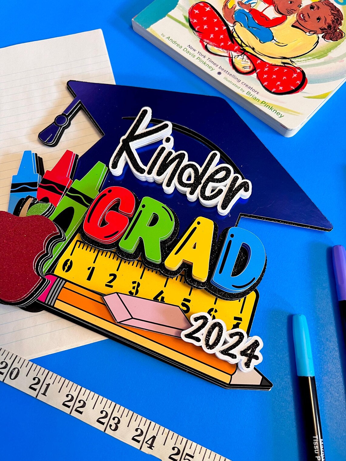 Kinder Graduation Cake Topper Kindergarten Grad Party Decor Preschool ...
