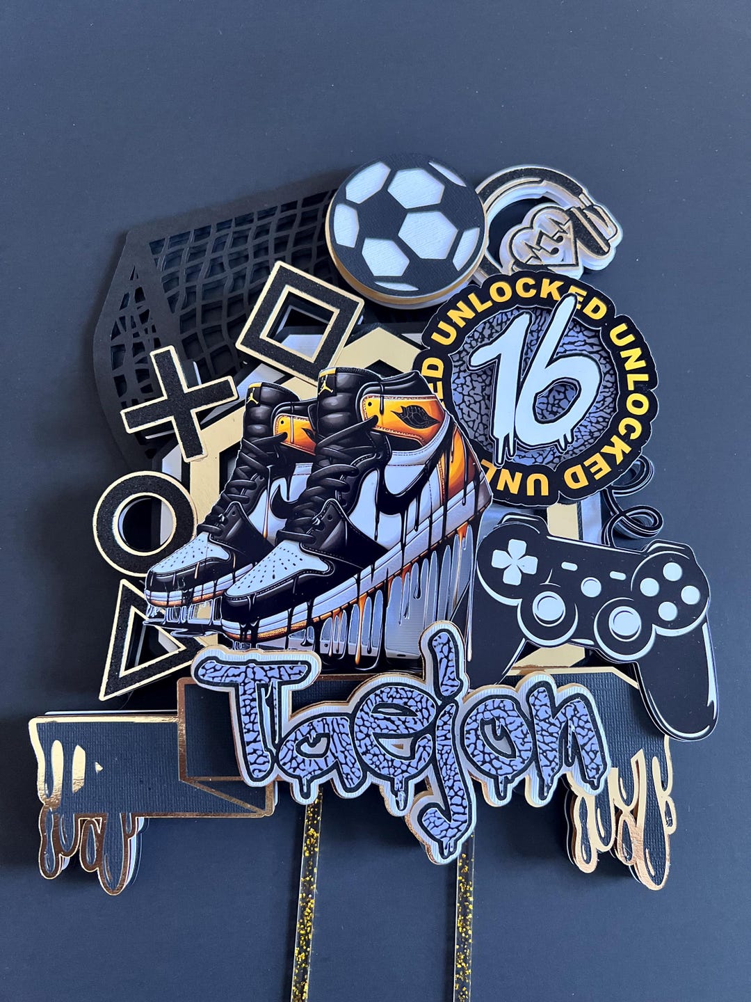 Jordan Cake Topper Jordan 1 Cake Topper Air Jordan Sneaker Cake ...