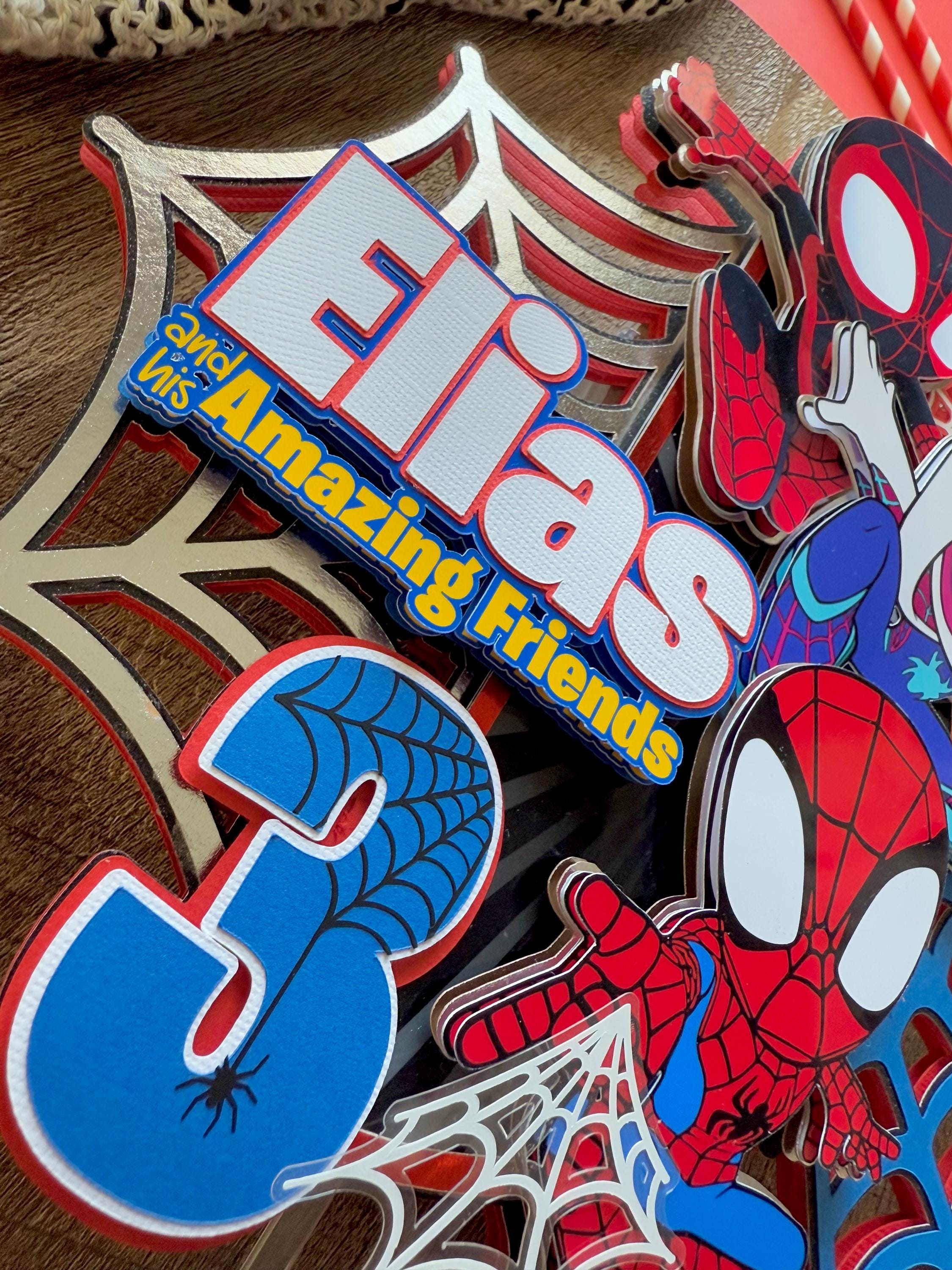 Spidey & His Amazing Friends Cake Topper Spidey Cake Topper Birthday ...