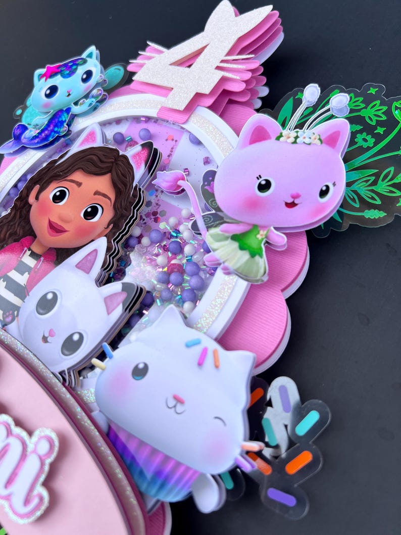 Gabby Dollhouse Cake Topper ,gabby,dollhouse, Birthday - Etsy