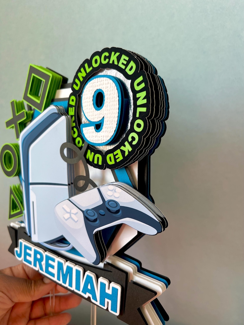 PS5 Cake Topper ,playstation, Video Game Party, Gamer Party - Etsy