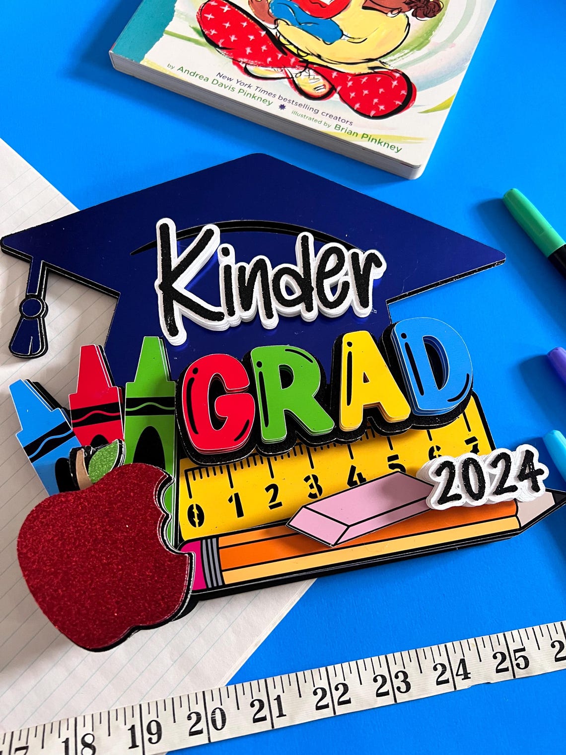 Kinder Graduation Cake Topper Kindergarten Grad Party Decor Preschool ...
