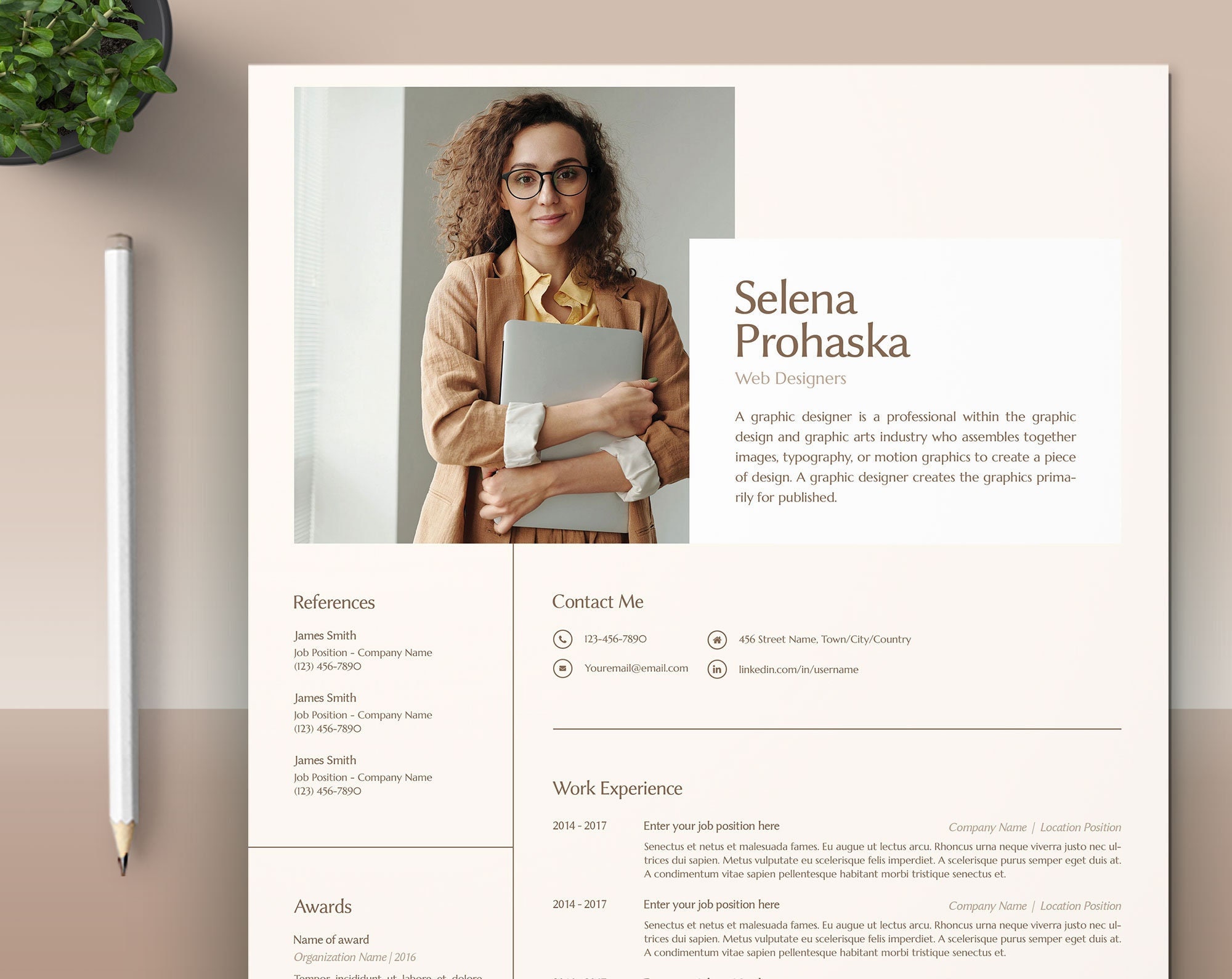CV Resume Template Creative Resume Template Cv Template Resume and ...