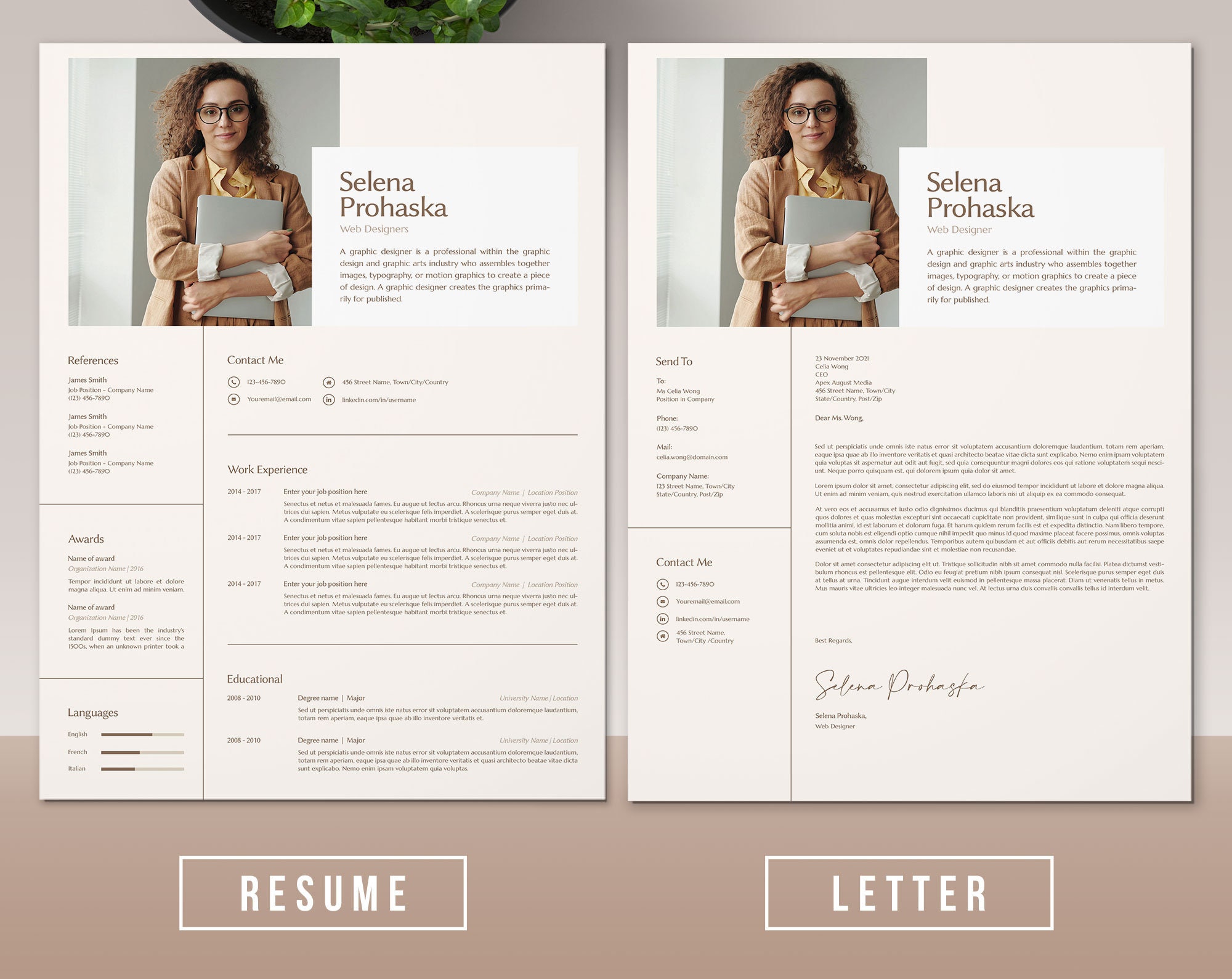 CV Resume Template Creative Resume Template Cv Template Resume and ...