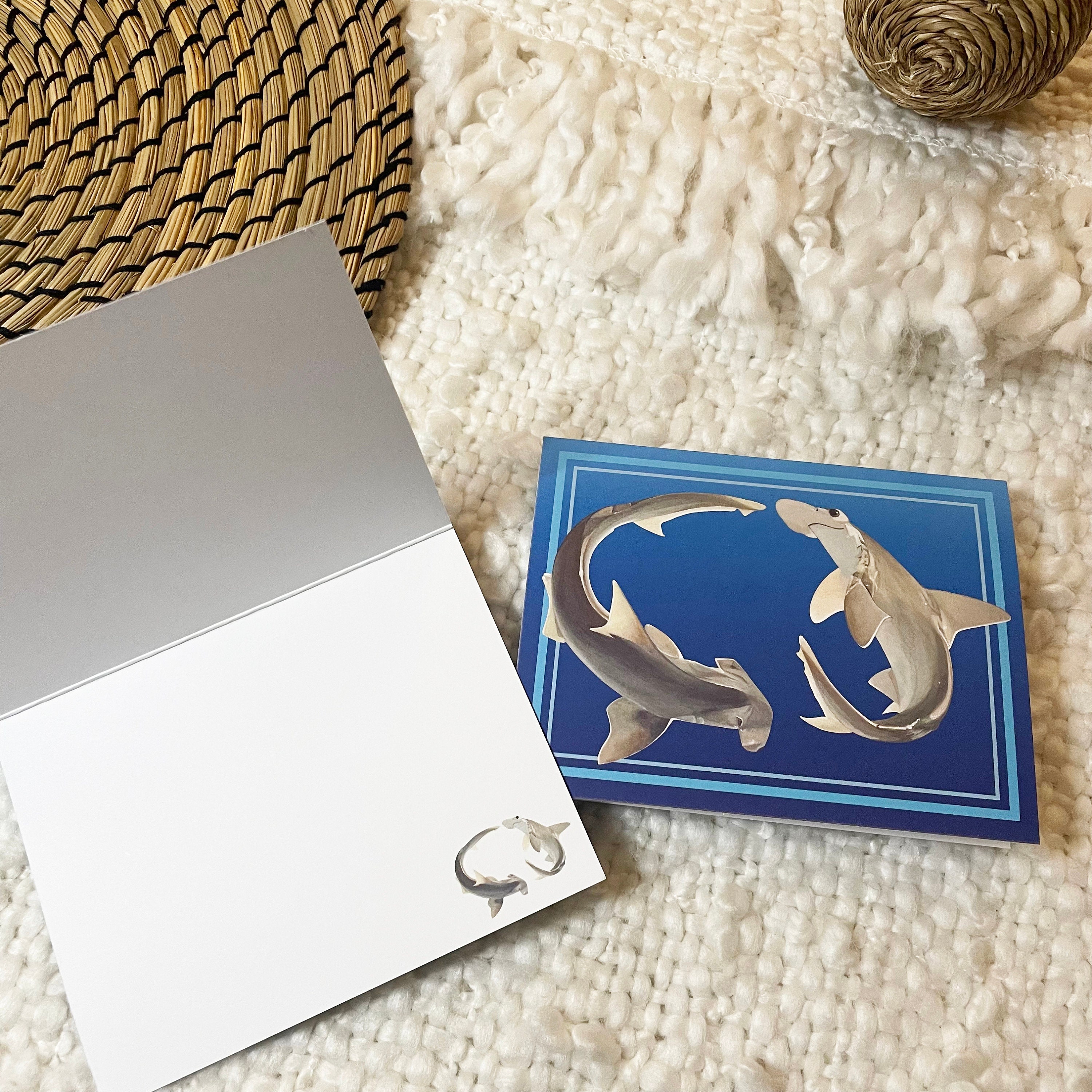 Hammerhead Sharks Note Card Pack Stationery 5 Notecards - Etsy