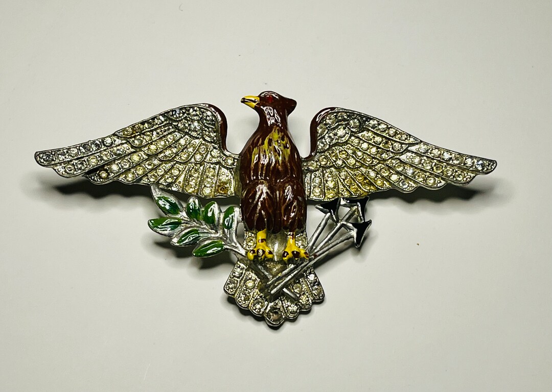 WWII Eagle Pin Sweetheart Brooch - Etsy