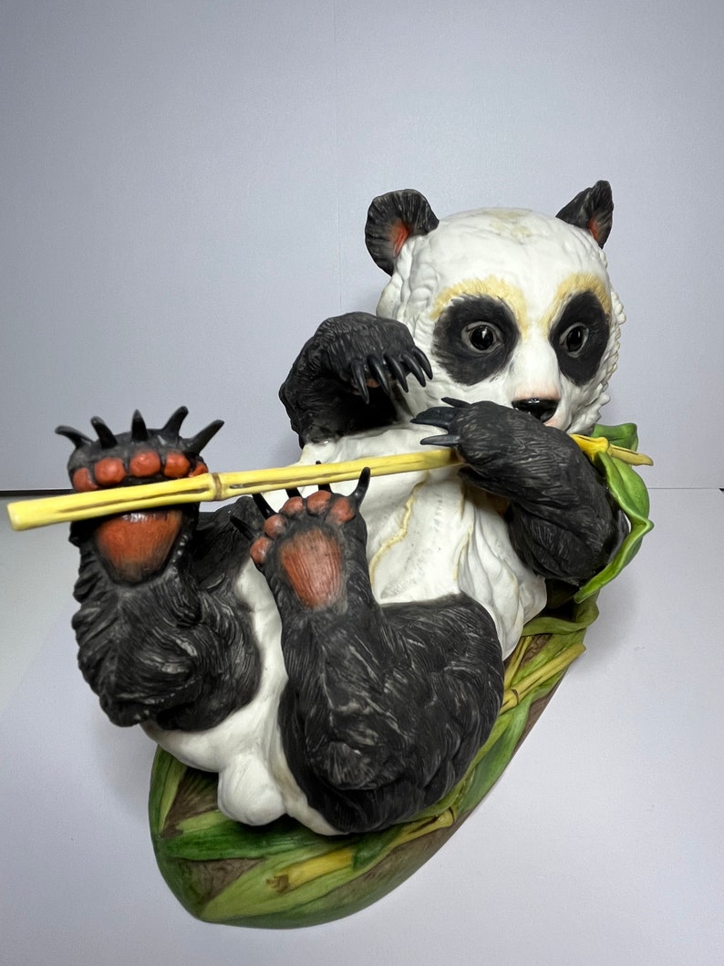 Large Boehm Porcelain Panda Cub - Etsy