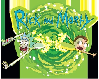 Rick and Morty Portal Sticker - Etsy
