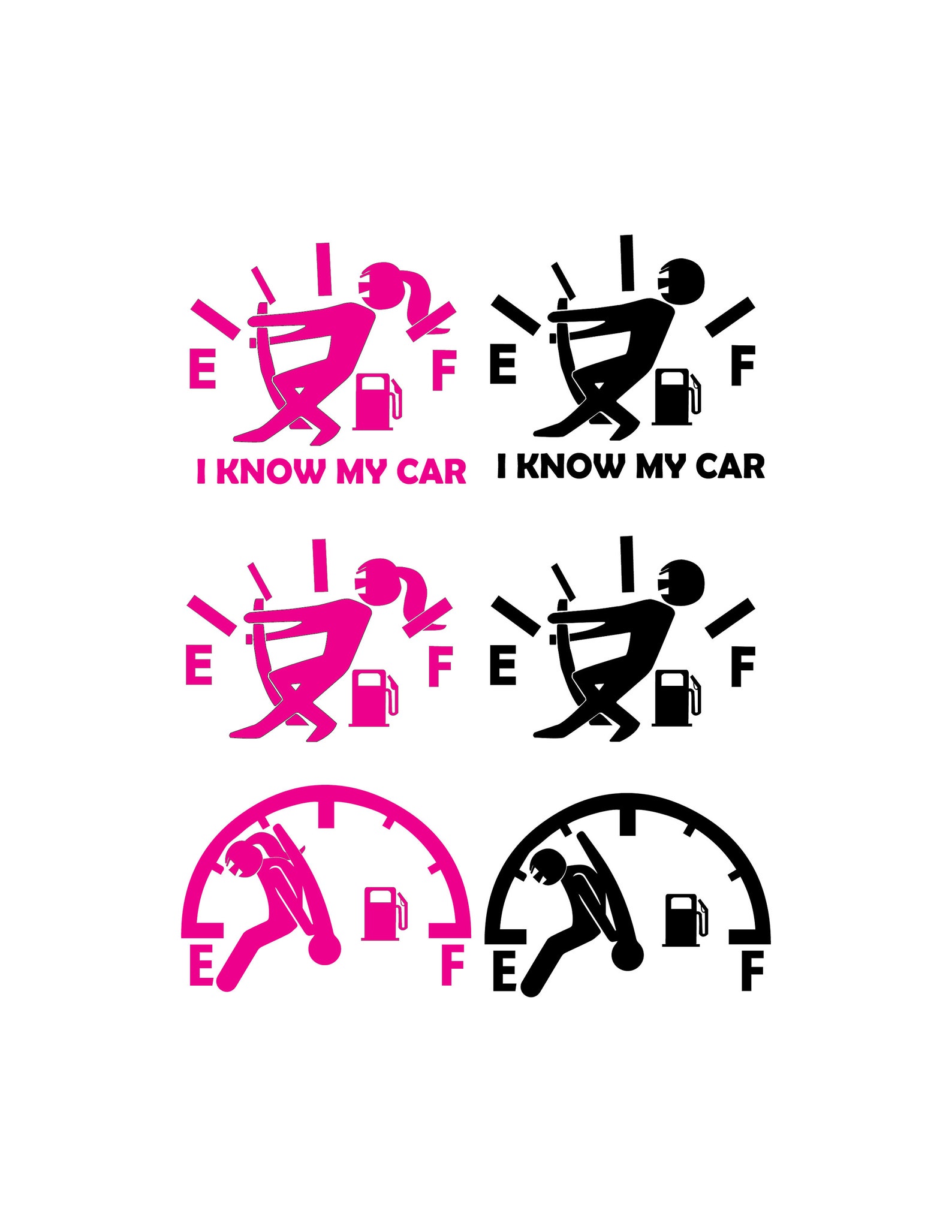 Funny Gas Gauge Decal - Etsy