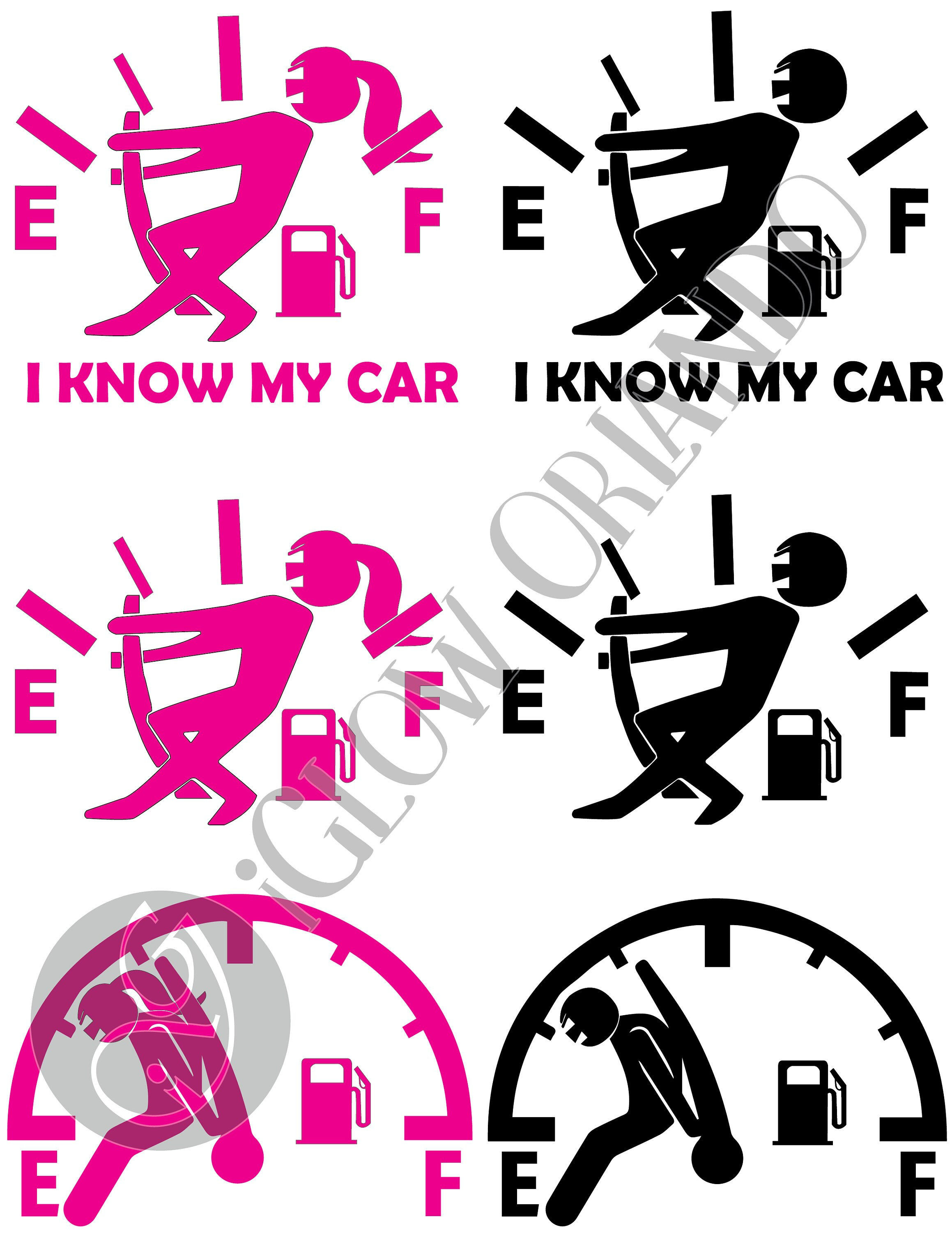 Funny Gas Gauge Decal SVG - Etsy