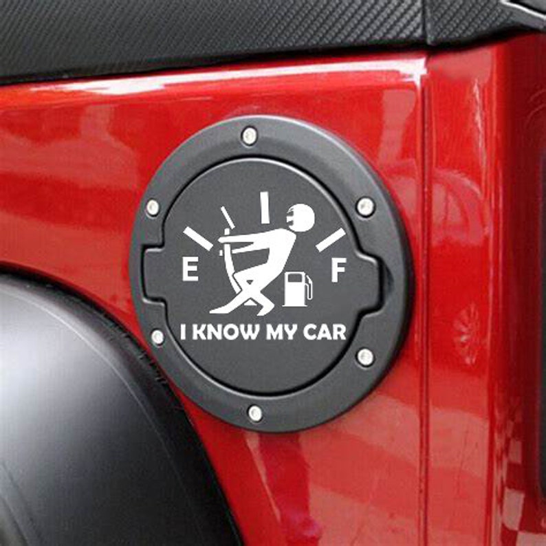 Funny Gas Gauge Decal - Etsy