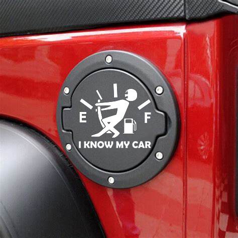 Funny Gas Gauge Decal - Etsy