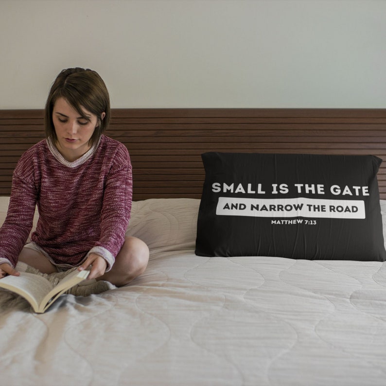 Christian PNG SVG JPEG Small is the Gate Bible Verse - Etsy