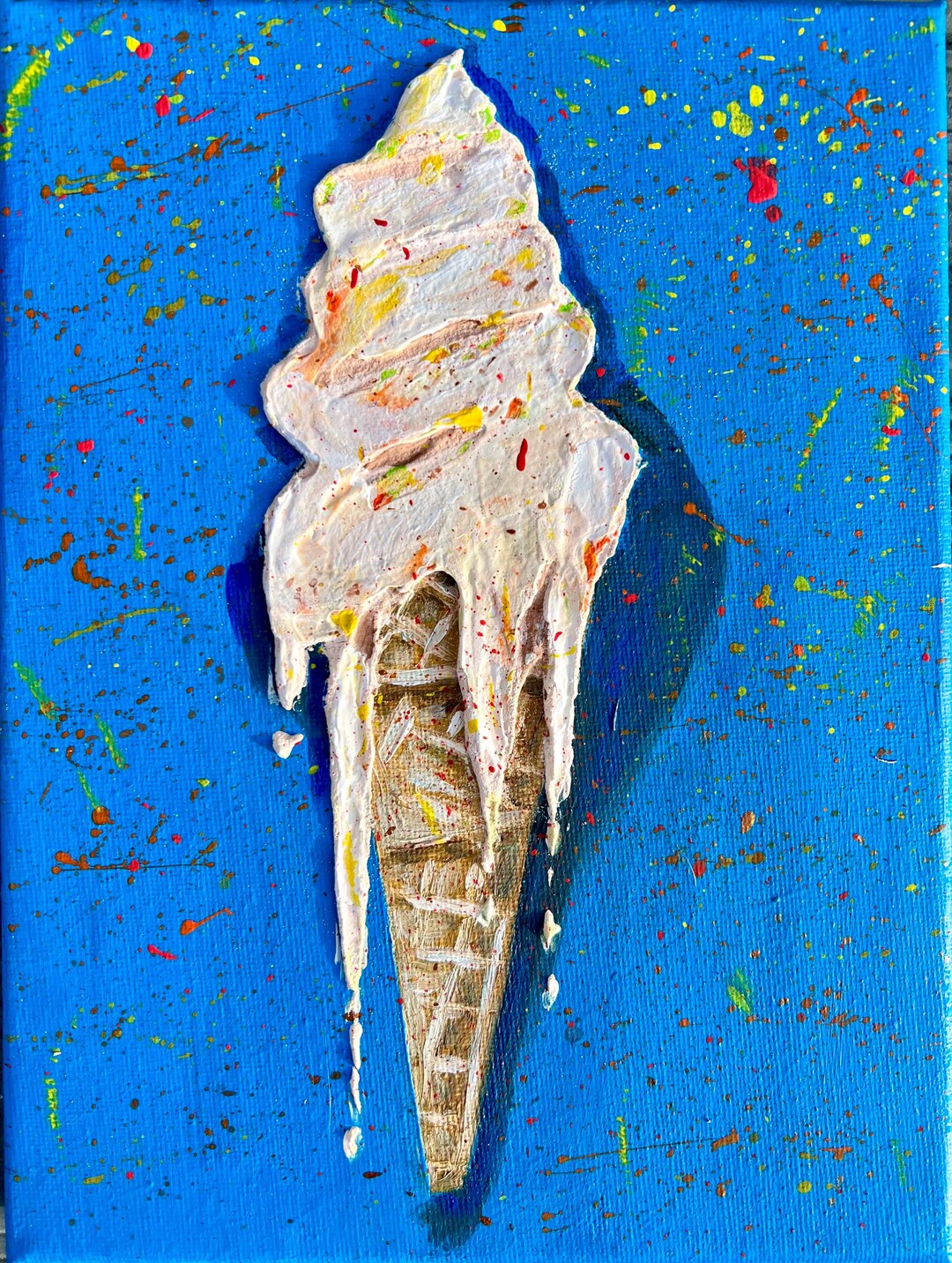 Summer is Melting – Painting With Ice Cream , Contemporary Art in 3D ...