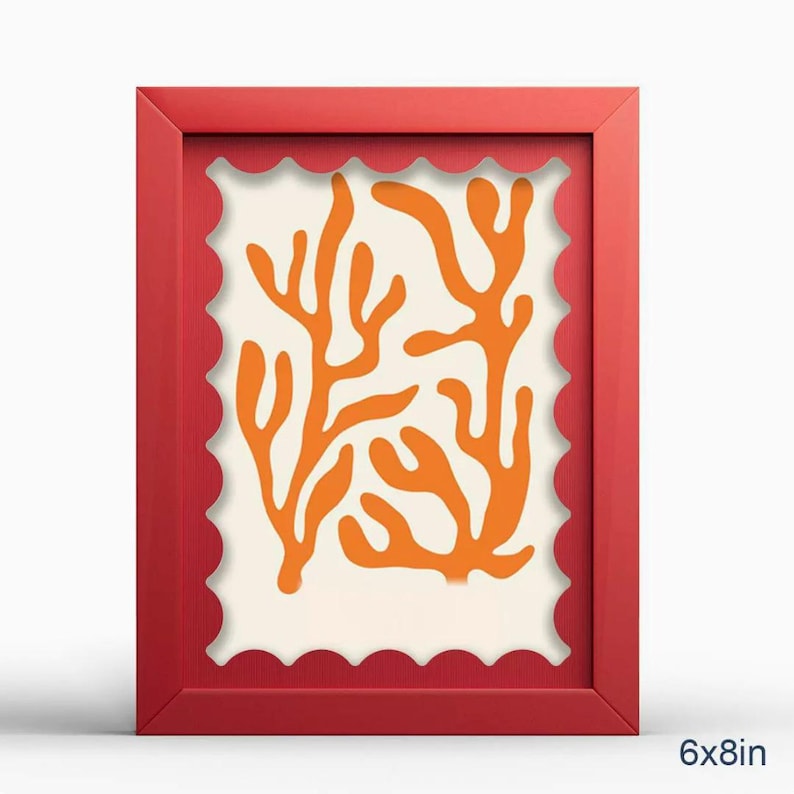 Wavy MDF Wood Frame for 4x6 5x7 6x8 8x10 12x16 Photo | Nursery Decor ...