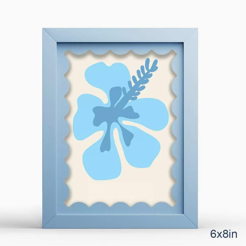 Wavy MDF Wood Frame for 4x6 5x7 6x8 8x10 12x16 Photo | Nursery Decor ...