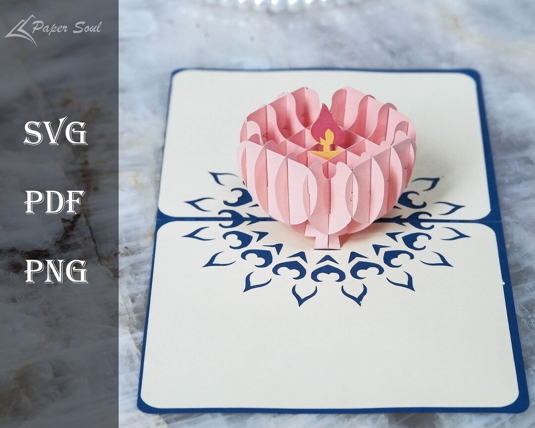 Diwali Pop-up Card Template DIY Diwali Card Pop-up Card - Etsy UK