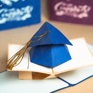 Pop-up Graduation Card Template | Pop-up Graduate Cap Svg | Pop up ...