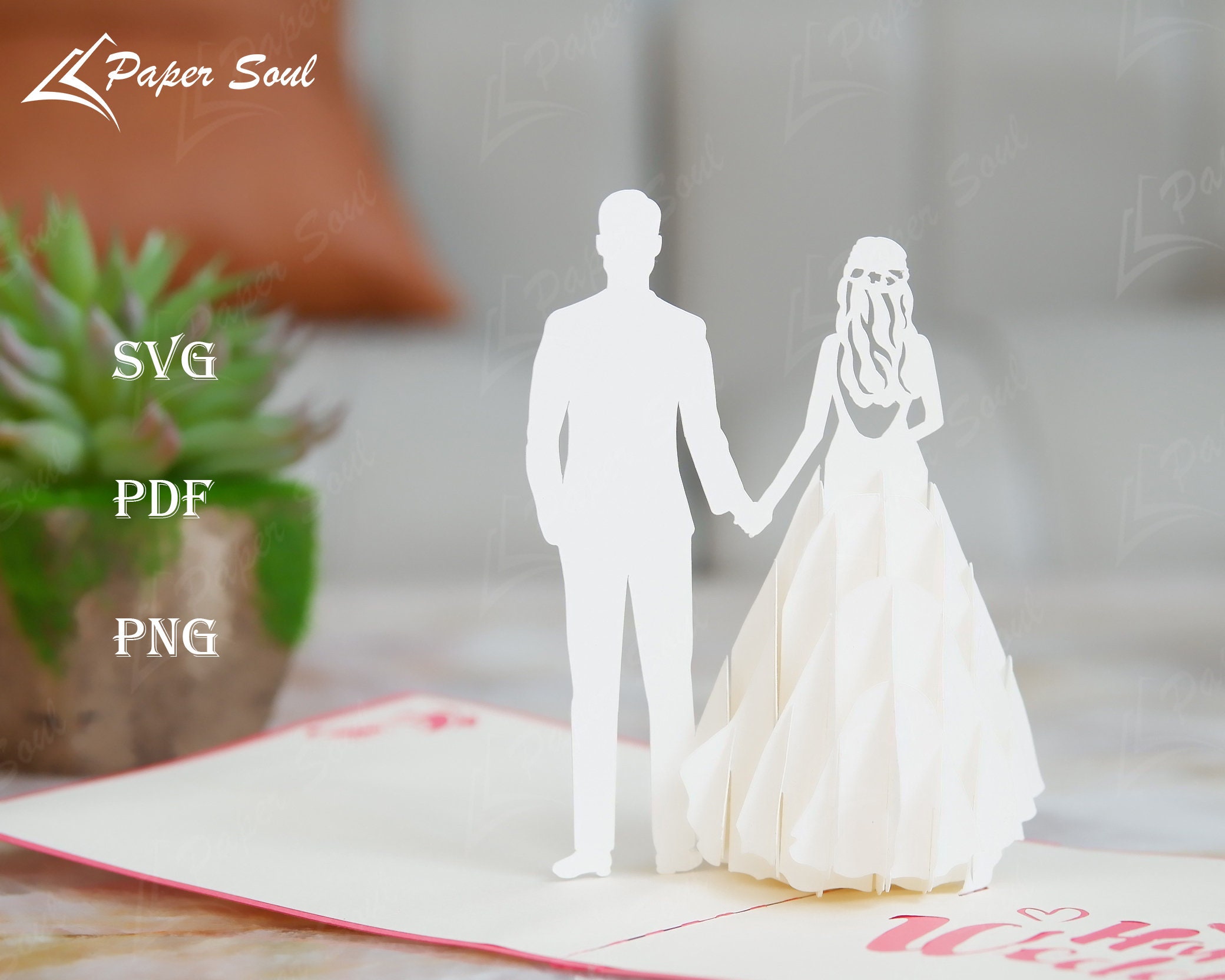 Pop-up Wedding Card SVG Wedding Card Svg 3d Card Svg - Etsy Australia