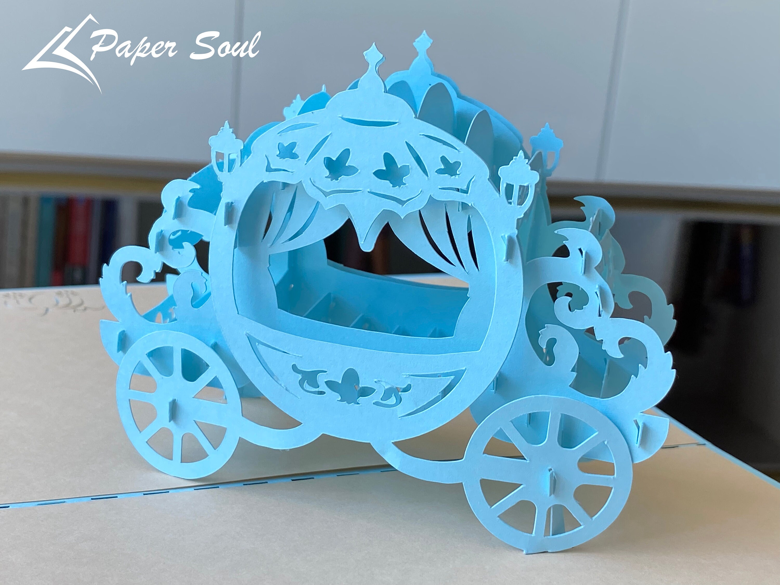 Cinderella Carriage Pop up Card Svg Cinderella Carriage Pop | Etsy