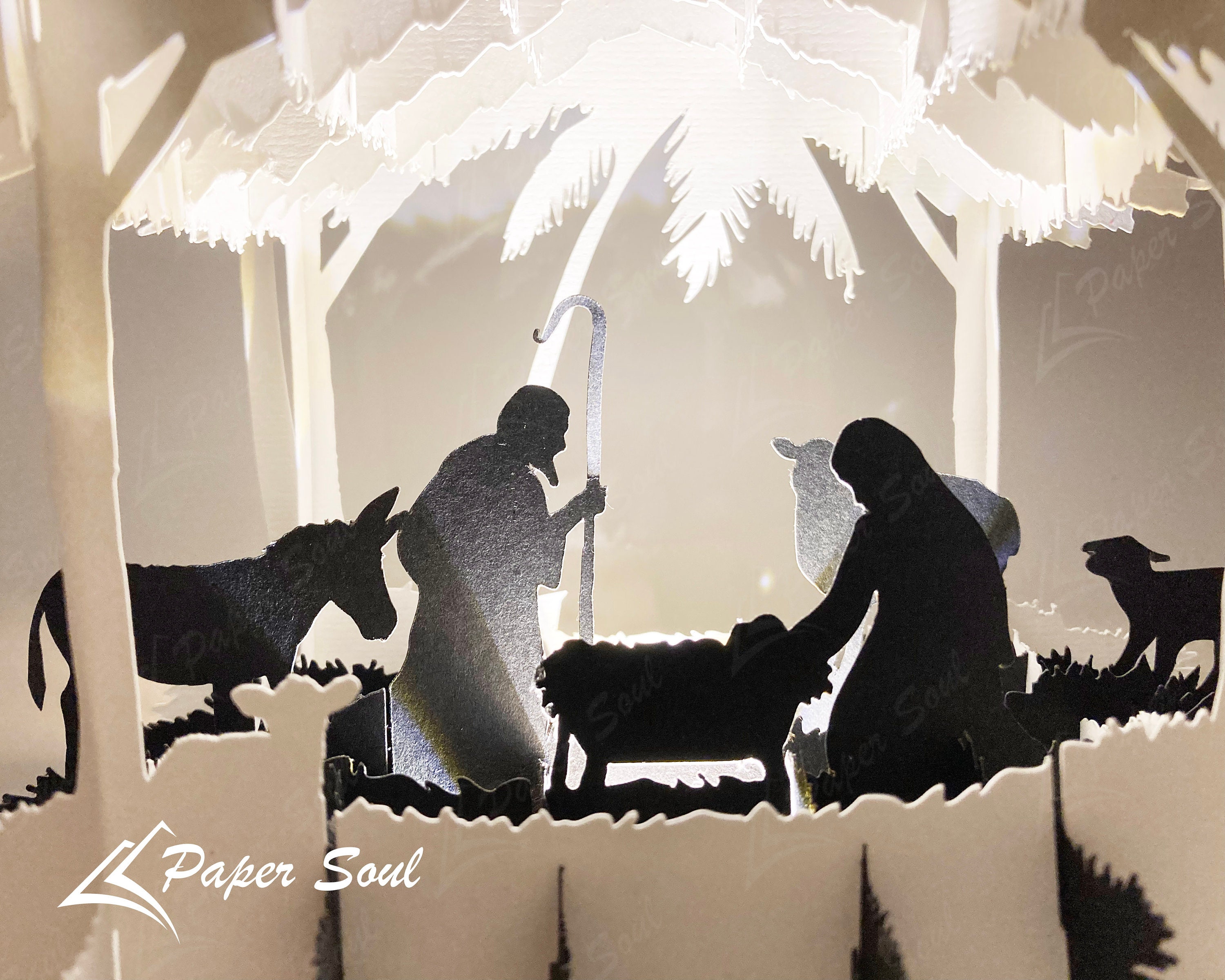3d Nativity Scene SVG Nativity SVG Nativity Silhouette - Etsy Canada