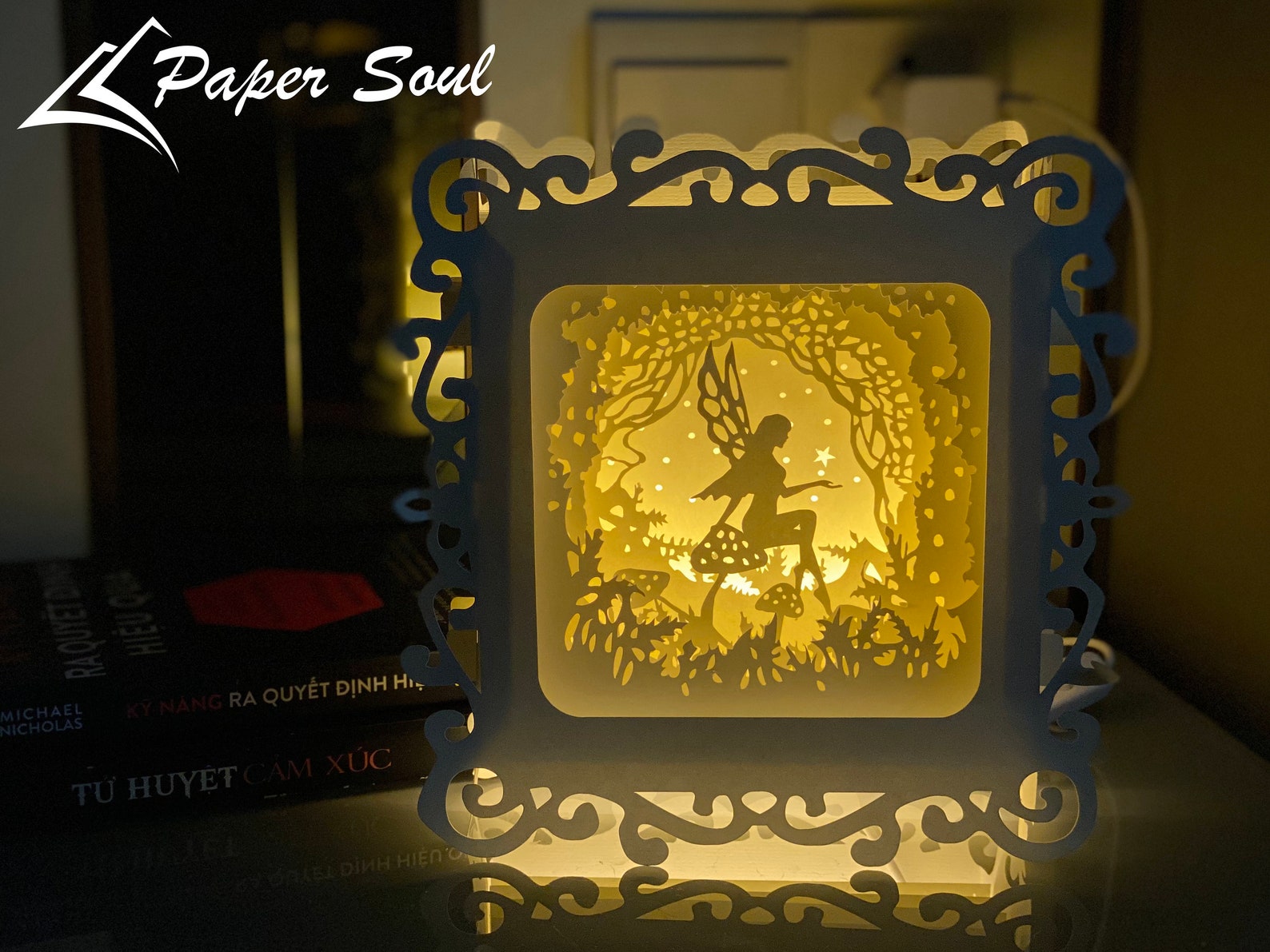 Butterfly Fairy 3d Shadow Box Svg Light Box Template Shadow | Etsy