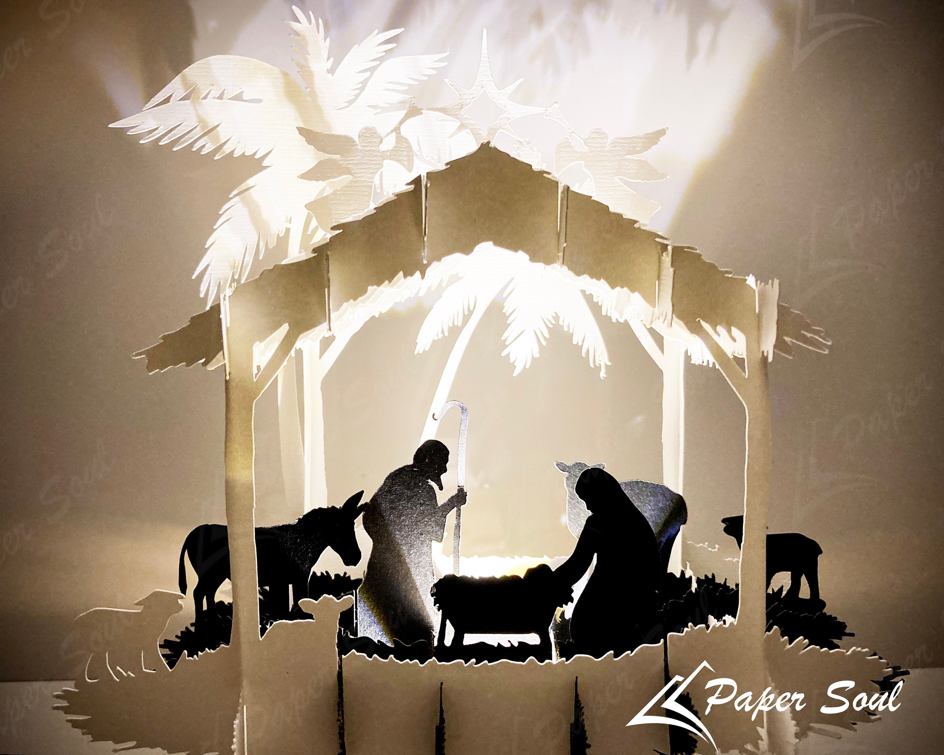 3d Nativity Scene SVG Nativity SVG Nativity Silhouette - Etsy Canada