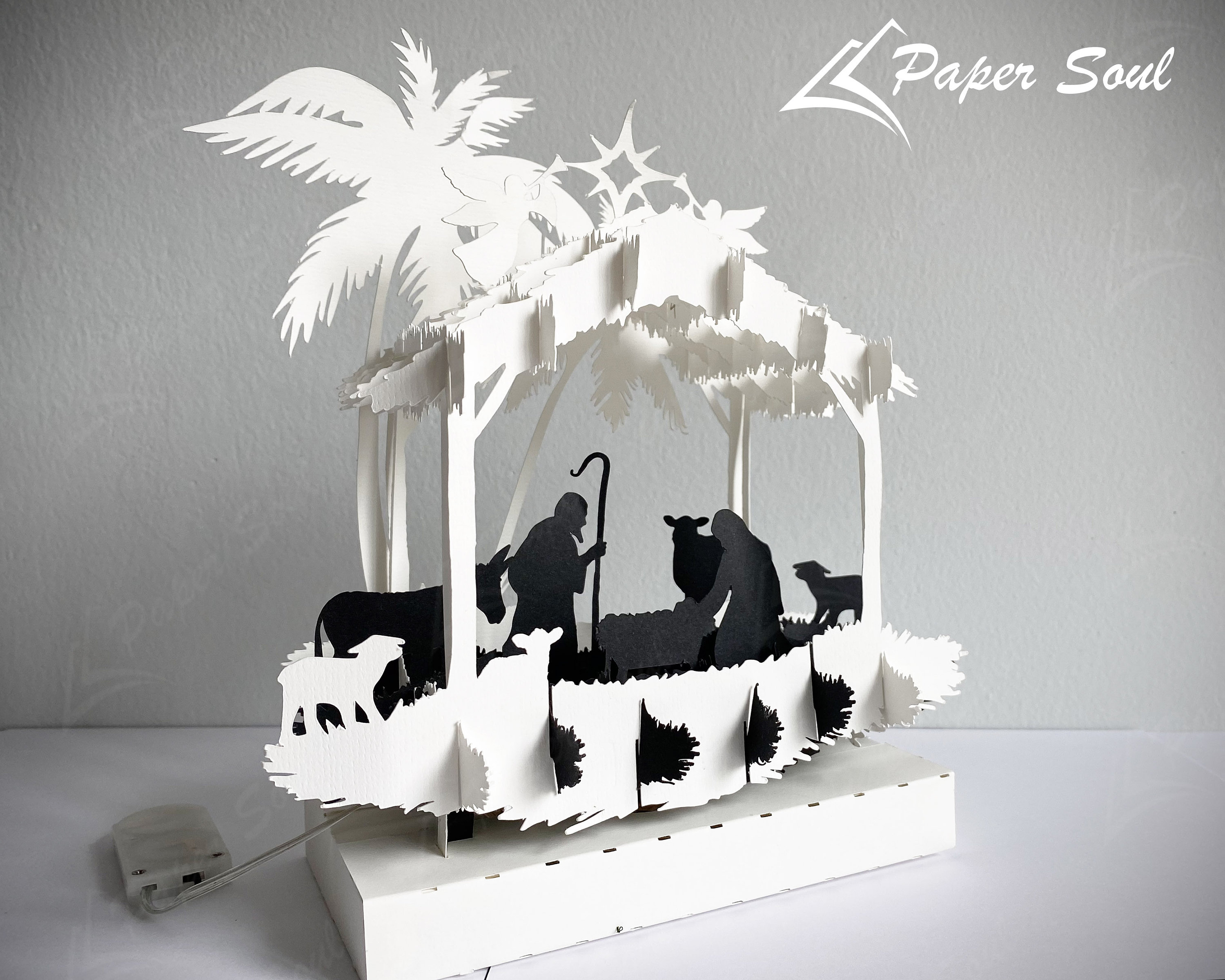 3d Nativity Scene SVG Nativity SVG Nativity Silhouette - Etsy Australia