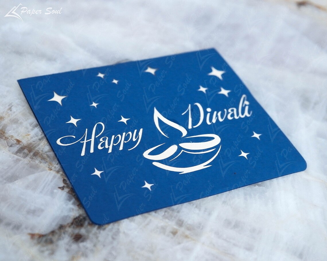 Diwali Pop-up Card Template | DIY Diwali Card | Pop-up Card SVG | DIY ...