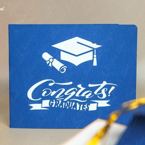 Pop-up Graduation Card Template | Pop-up Graduate Cap Svg | Pop up ...