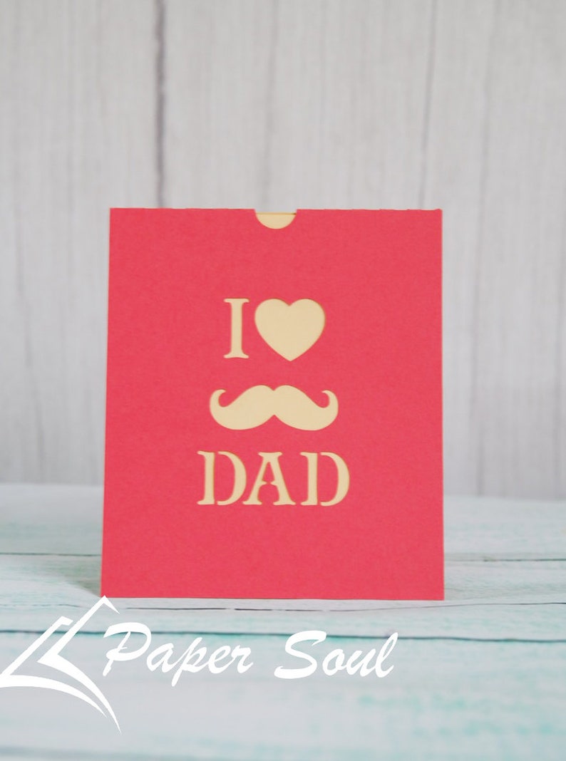 Father's Day Card SVG: Father and Daughter 3D - Etsy