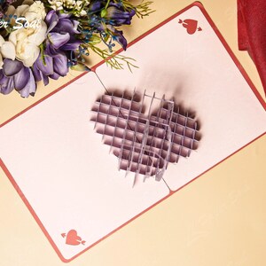 Cupid Pop-up Card Template | Pop up Card Svg | Love Pop up Card Diy ...