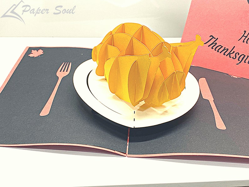 Thanksgiving Pop-up Card SVG Thanksgiving Card Svg 3d | Etsy