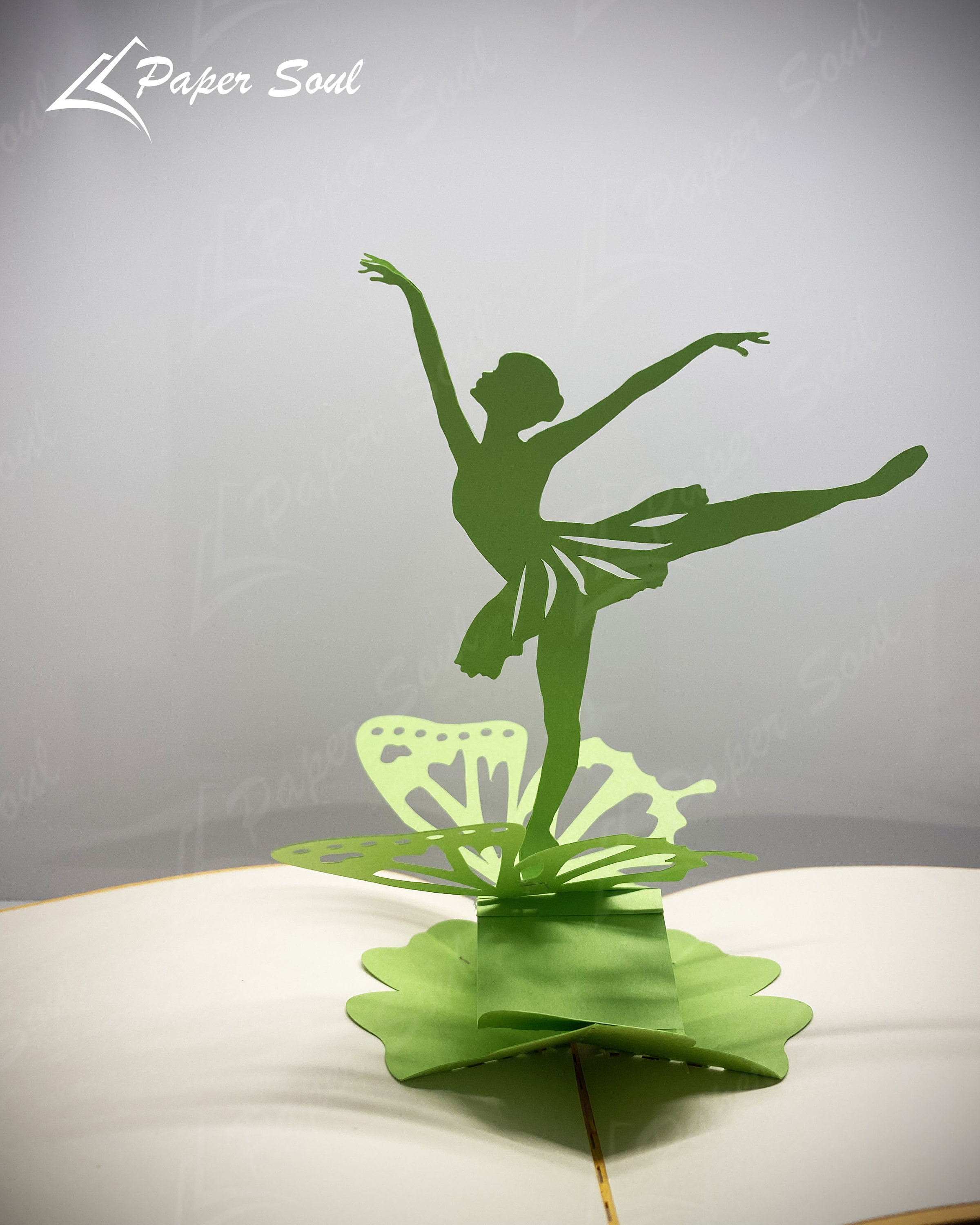 Ballerina Pop up Card Template Ballerina Birthday Card | Etsy UK