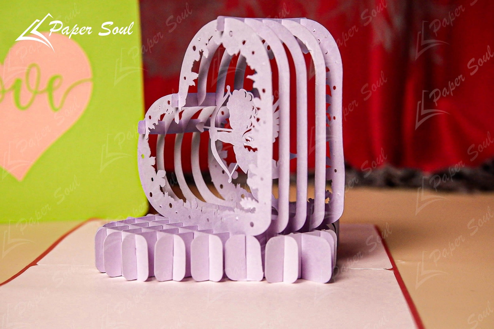 Cupid Pop-up Card Template | Pop up Card Svg | Love Pop up Card Diy ...