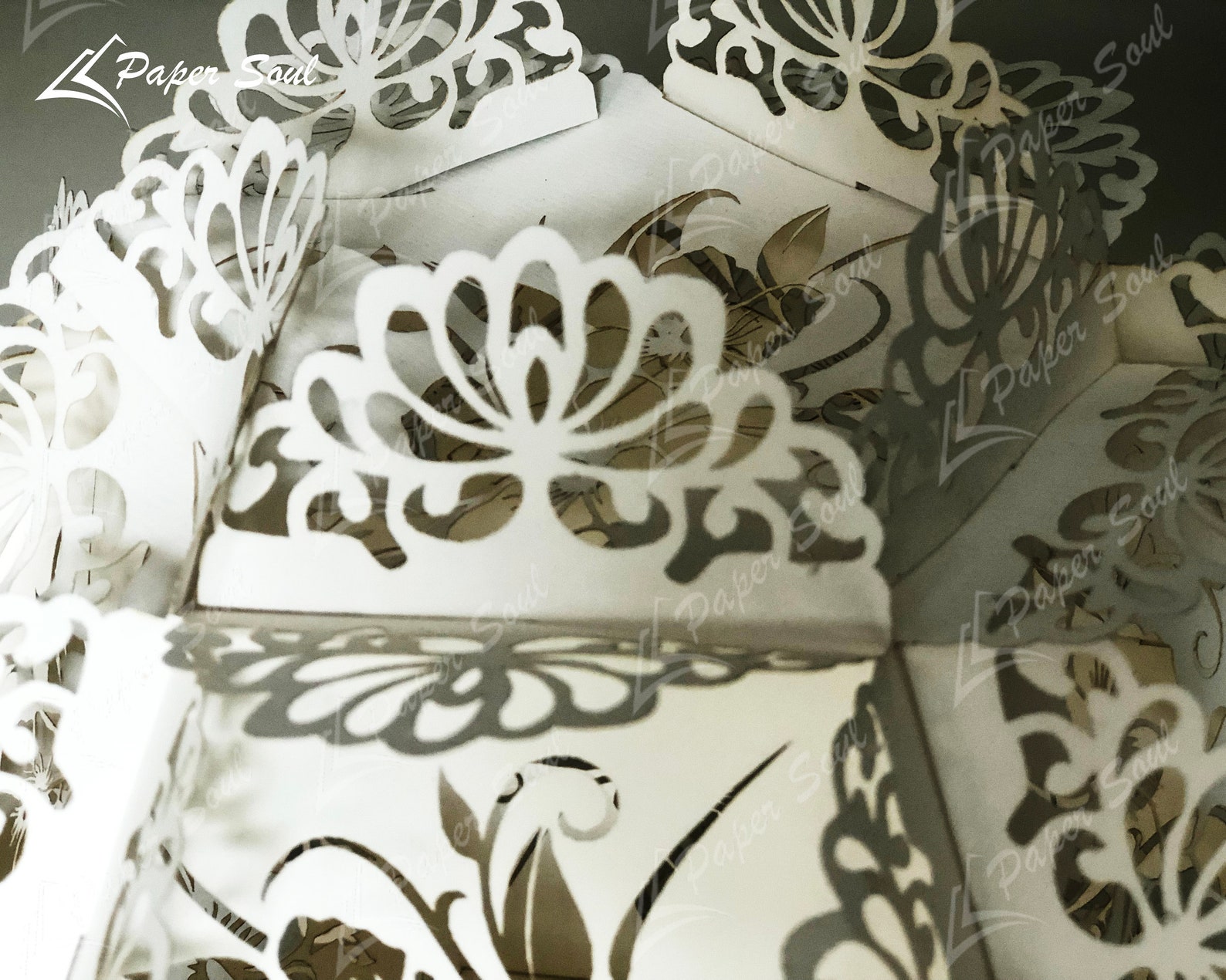3D Paper Lantern SVG, Paper Cut Diy Lantern Template, SVG Files for ...