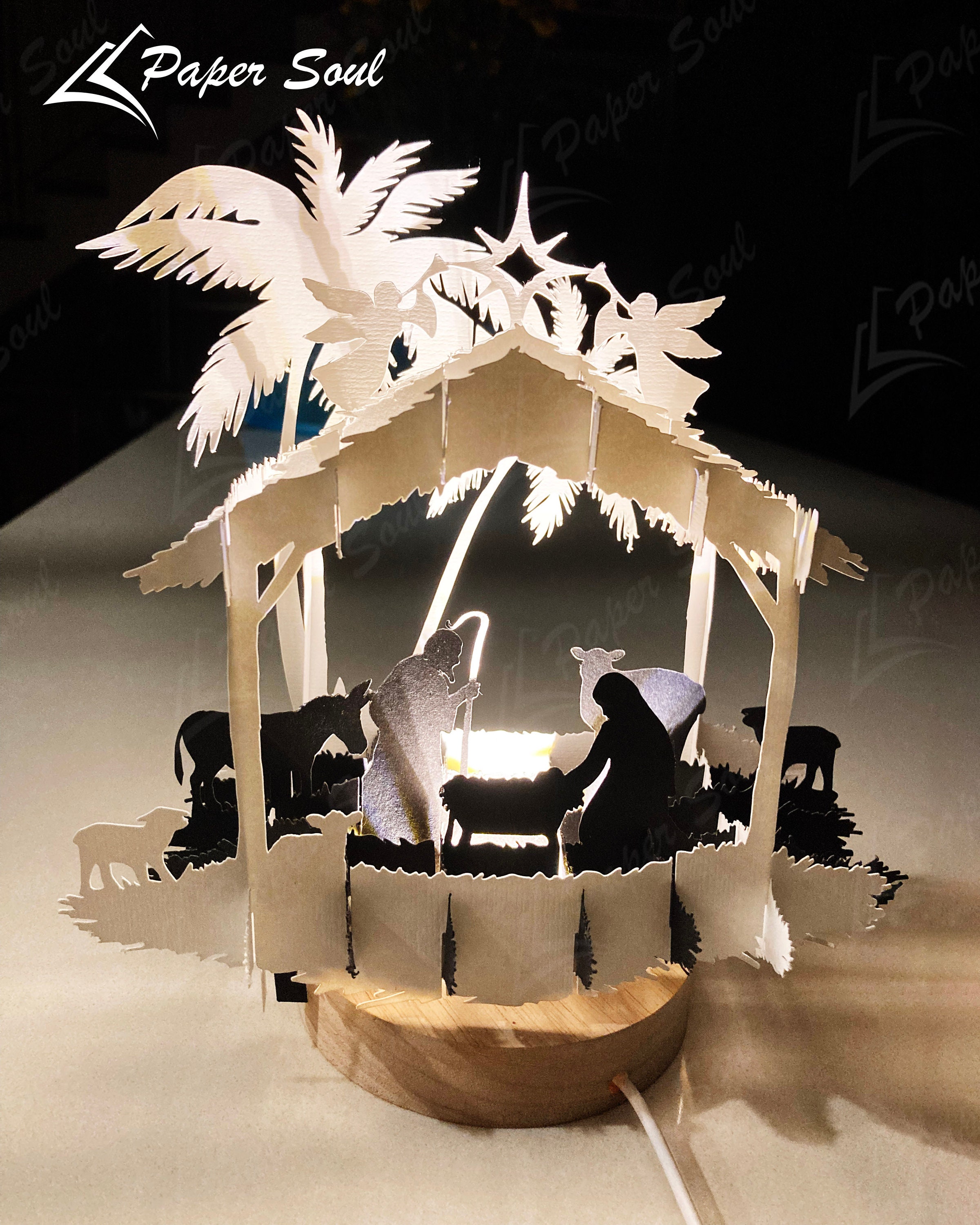 3d Nativity Scene SVG Nativity SVG Nativity Silhouette - Etsy Canada