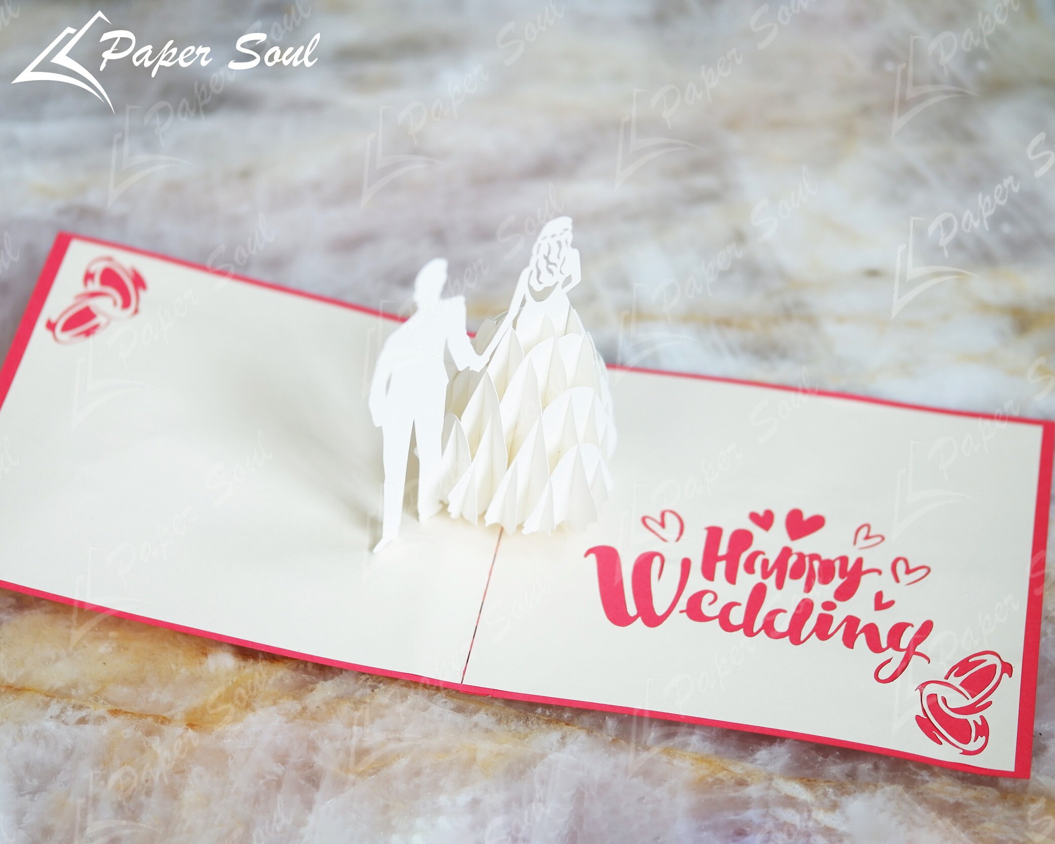 Pop-up Wedding Card SVG Wedding Card Svg 3d Card Svg - Etsy Australia