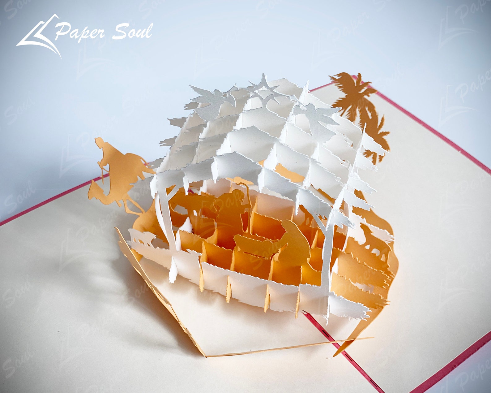 Pop-up Nativity Card SVG | 3D Nativity Scene SVG | Pop-up Christmas ...