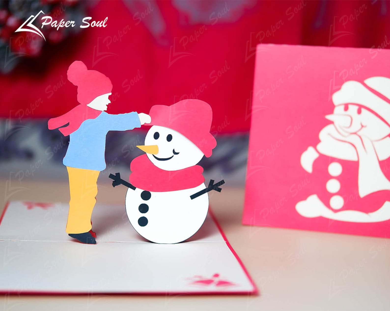 Snowman Pop-up Card Template | Snowman Card Svg | Winter Card Svg | 3D ...