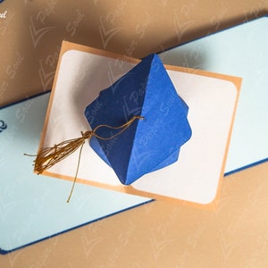 Pop-up Graduation Card Template | Pop-up Graduate Cap Svg | Pop up ...