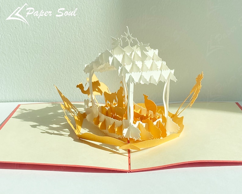 Pop-up Nativity Card SVG | 3D Nativity Scene SVG | Pop-up Christmas ...