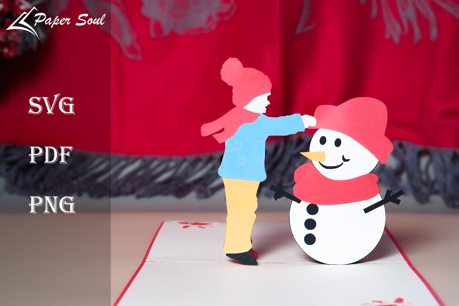 Snowman Pop-up Card Template Snowman Card Svg Winter Card - Etsy