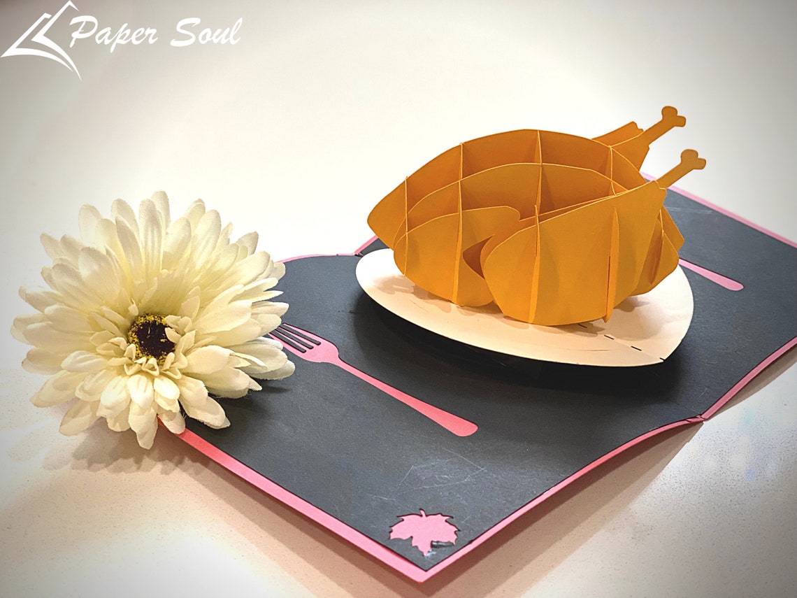 Thanksgiving Pop-up Card SVG | Thanksgiving Card Svg | 3d Thanksgiving ...