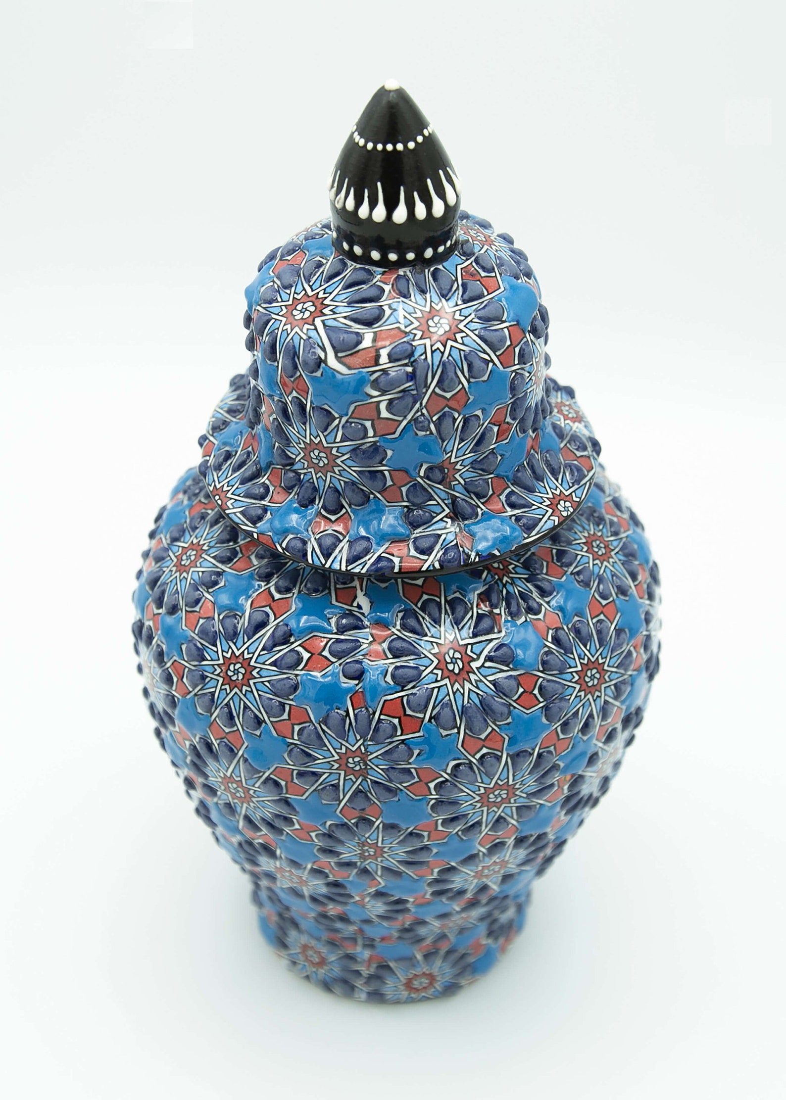 10'' Handmade Decorative Ceramic Jar Ceramic Blue | Etsy