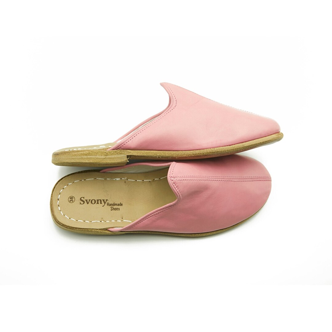 Pink Color Slipper - Sheepskin Slippers - Leather Slippers - Soft ...