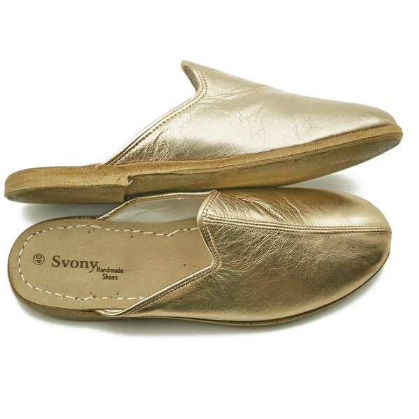 Gold Slippers - Etsy