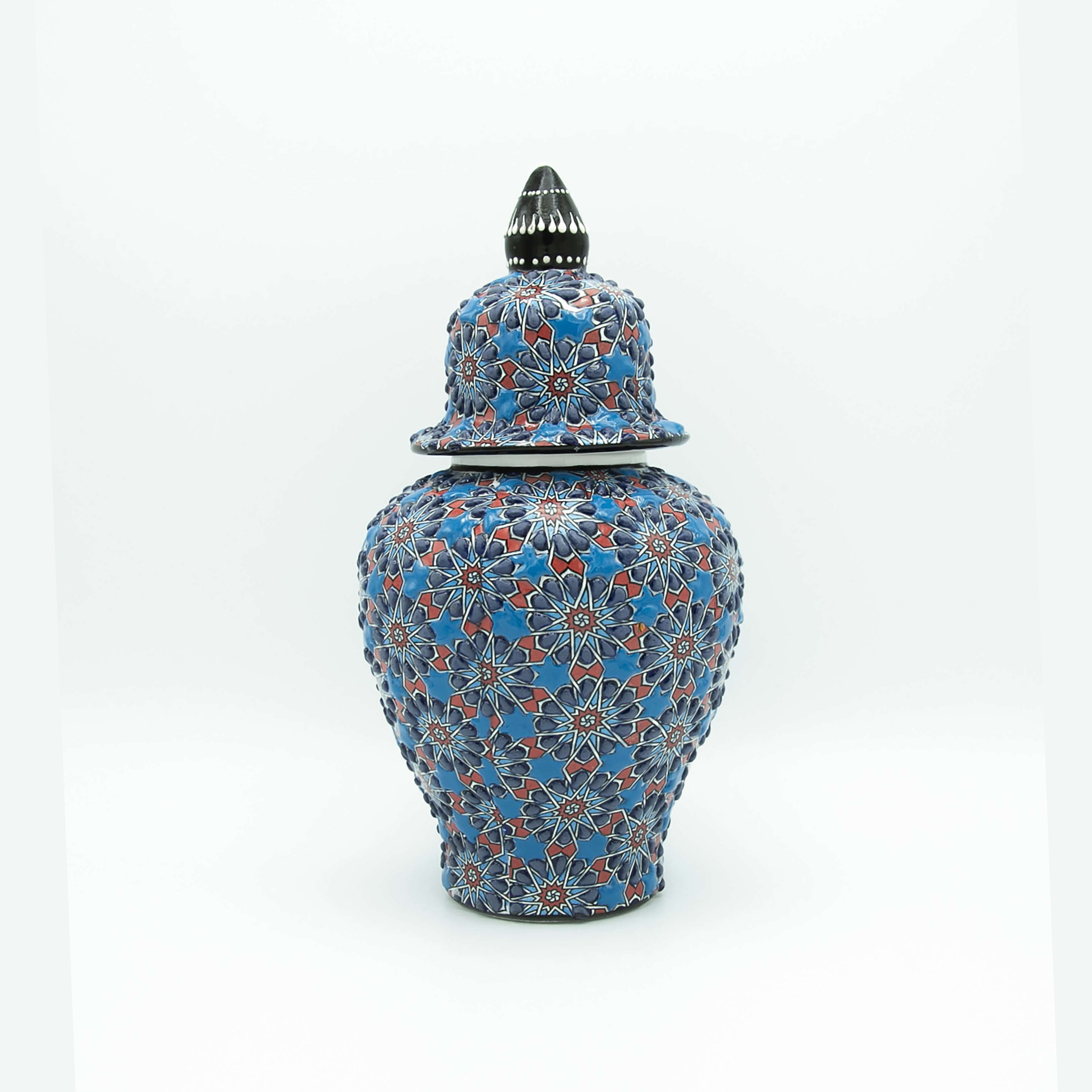 10'' Handmade Decorative Ceramic Jar Ceramic Blue | Etsy