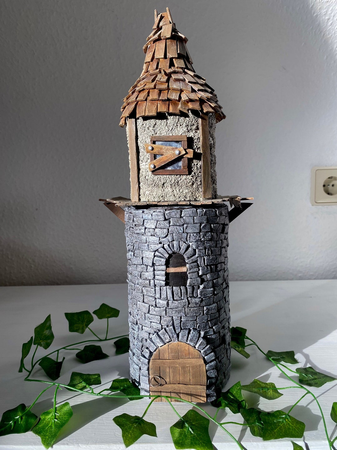 Wizard Tower Miniature Dnd Set Piece Abandoned Magical Tower Diorama ...