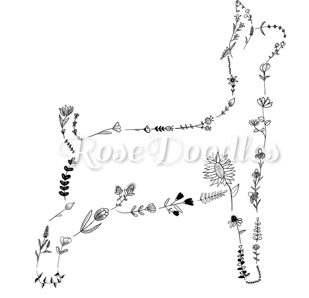 Show Doe Flower Outline - Etsy